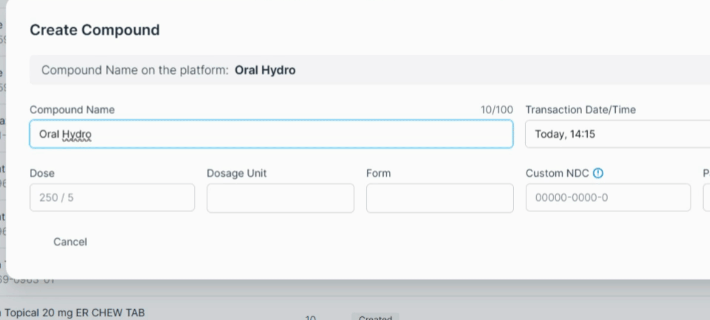 How to create a custom compound