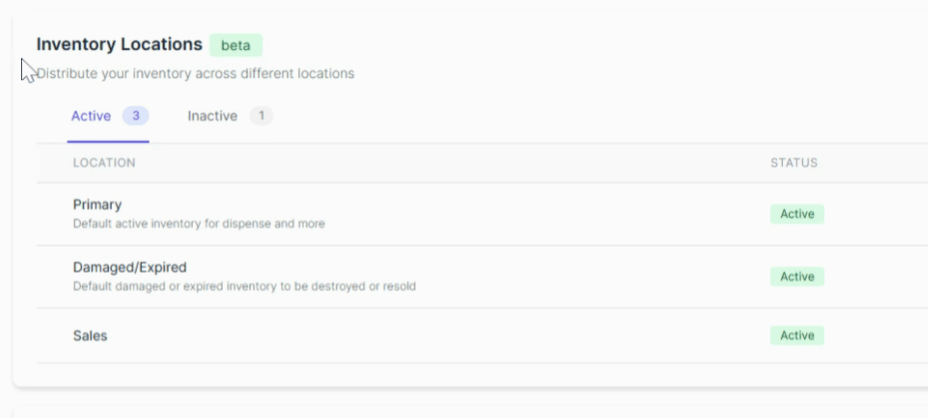 How to change an inventory location from inactive to active | C2 Keep
