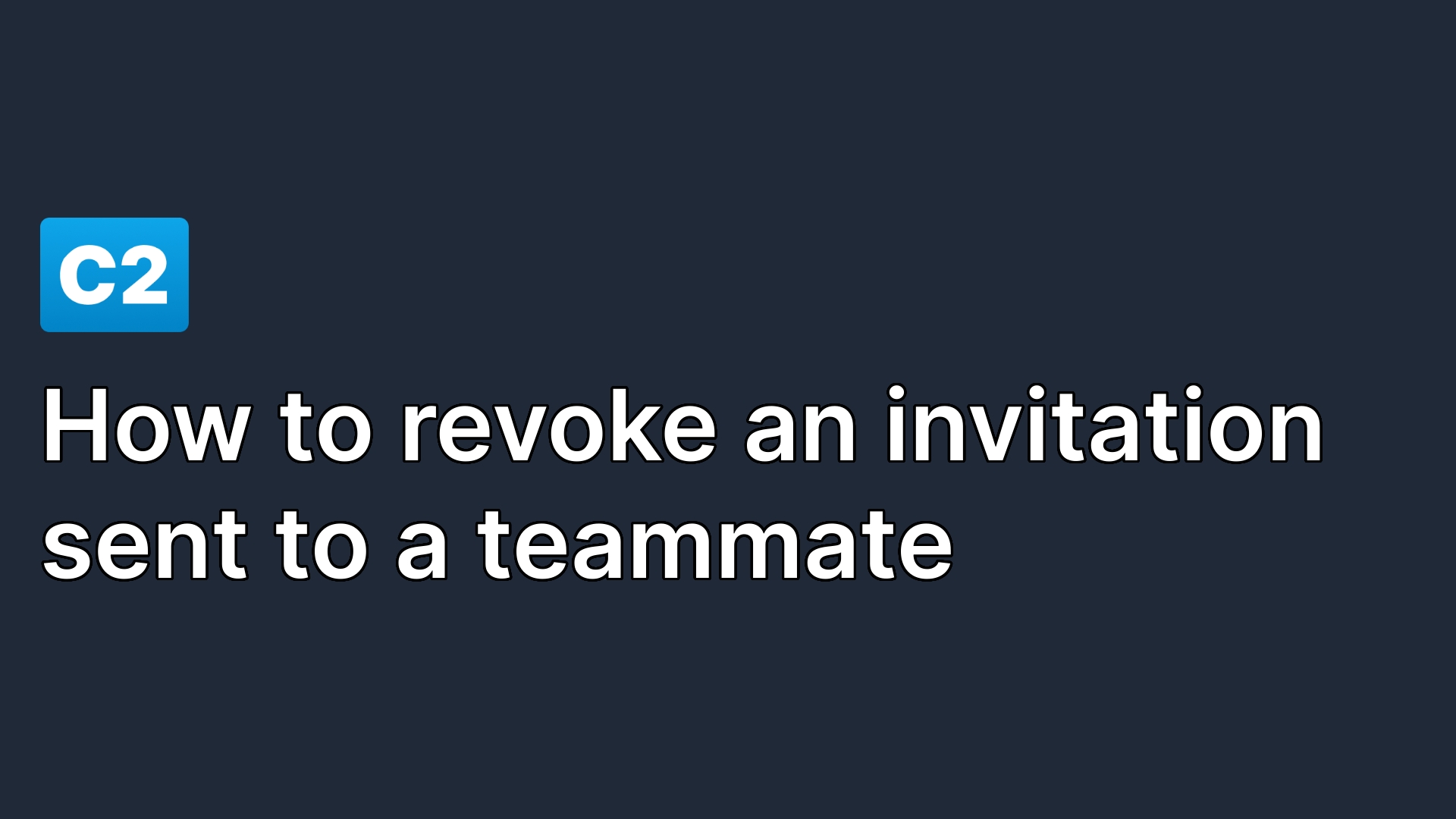 How to revoke an invitation sent to a teammate