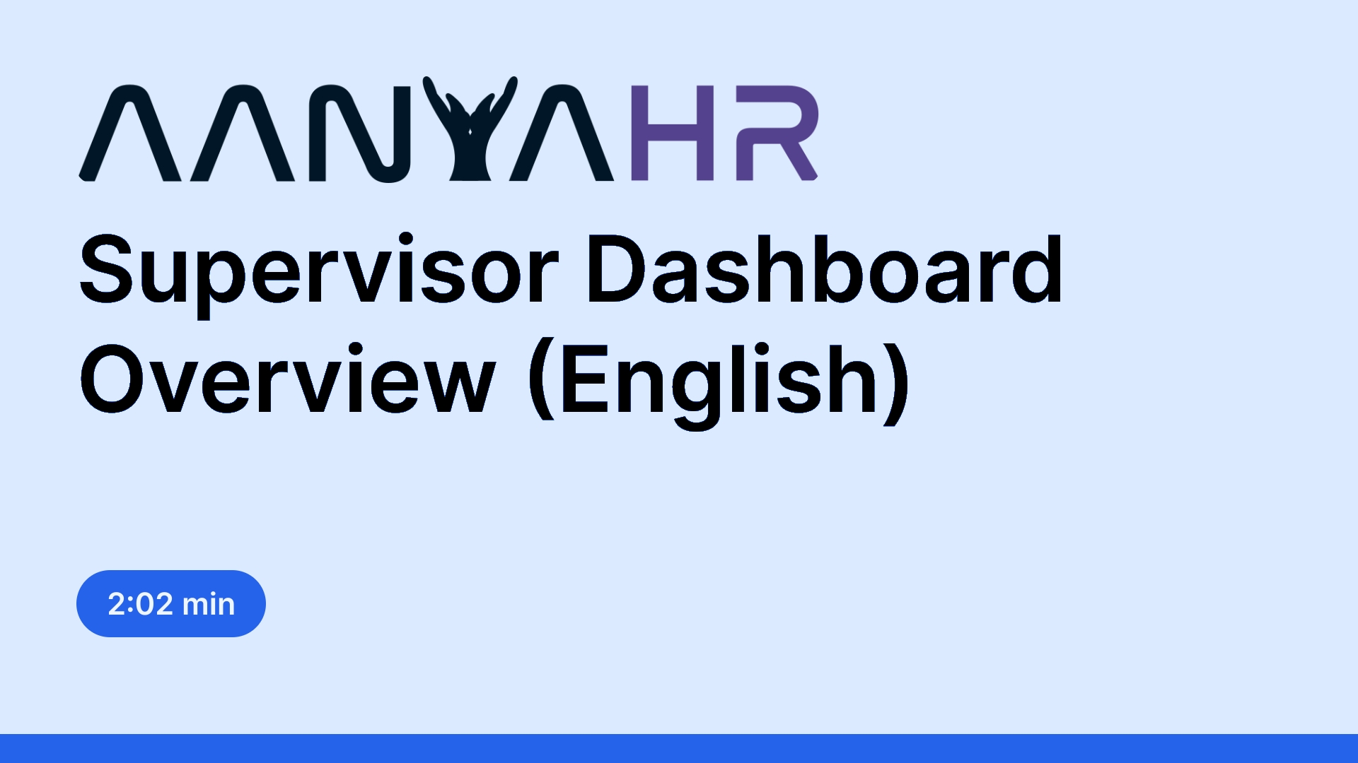 Supervisor Dashboard Overview (English)