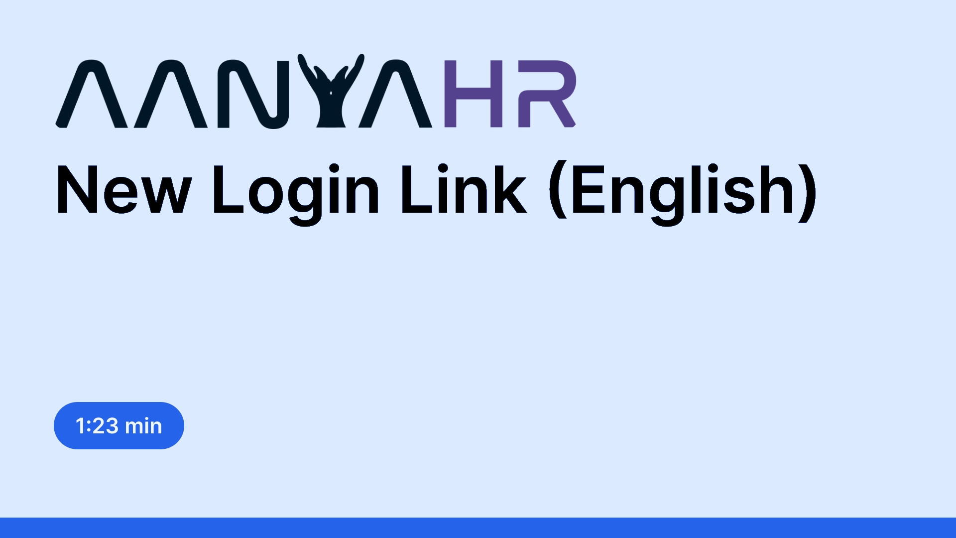 New Login Link (English)