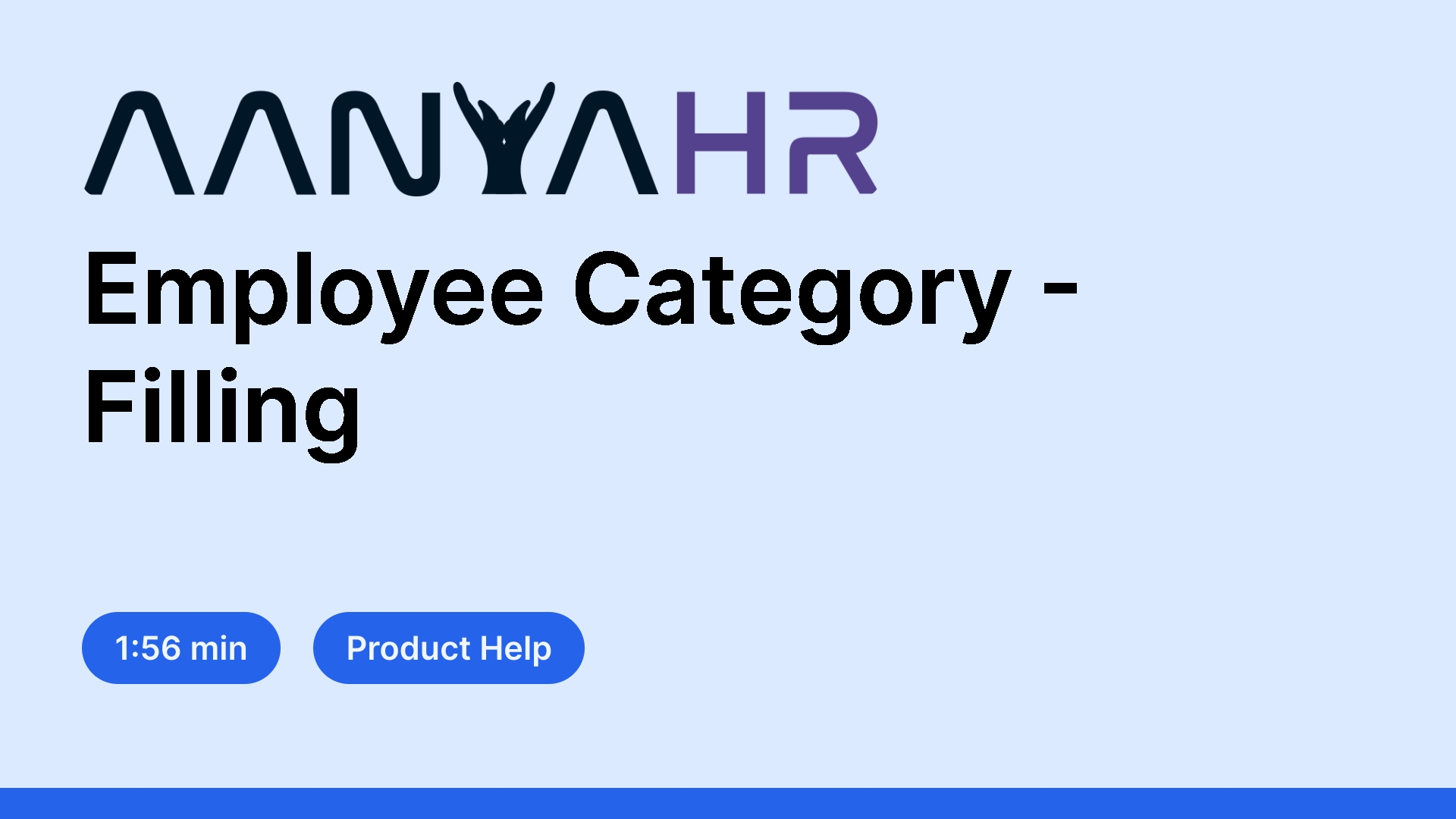 Employee Category - Filling