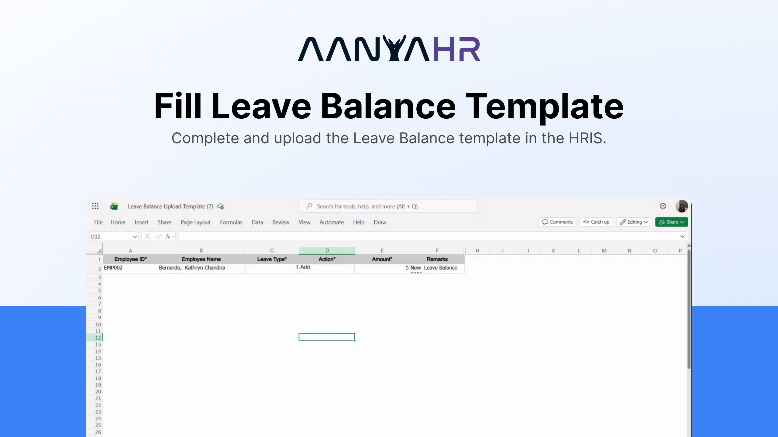 How to Fill Out Leave Balance Template