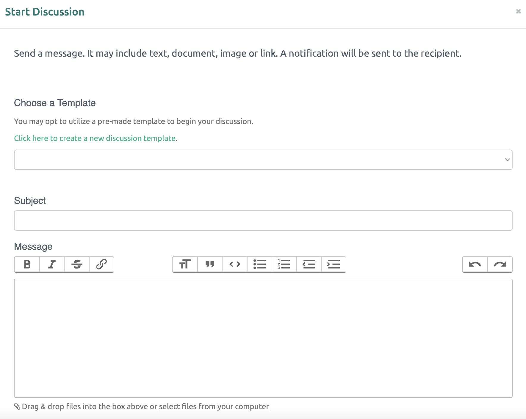 Create and Use Discussion Templates
