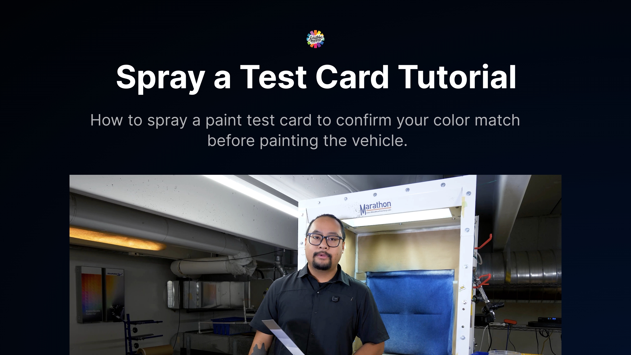Spray a Test Card Tutorial