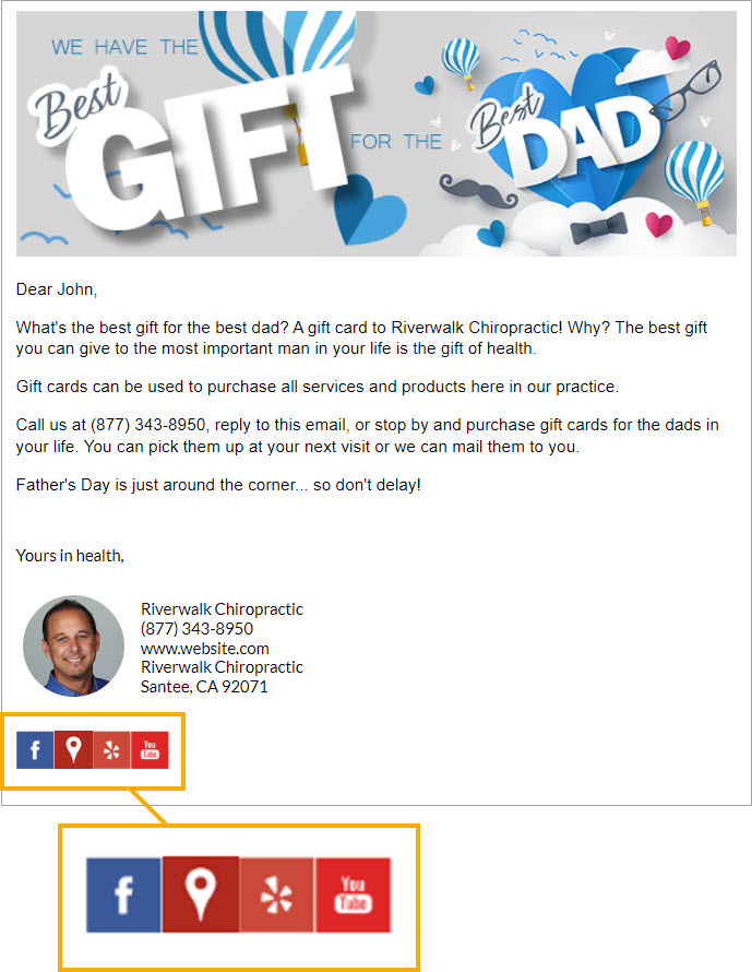 Setup: Social Media: How do I create social media links for my emails?
