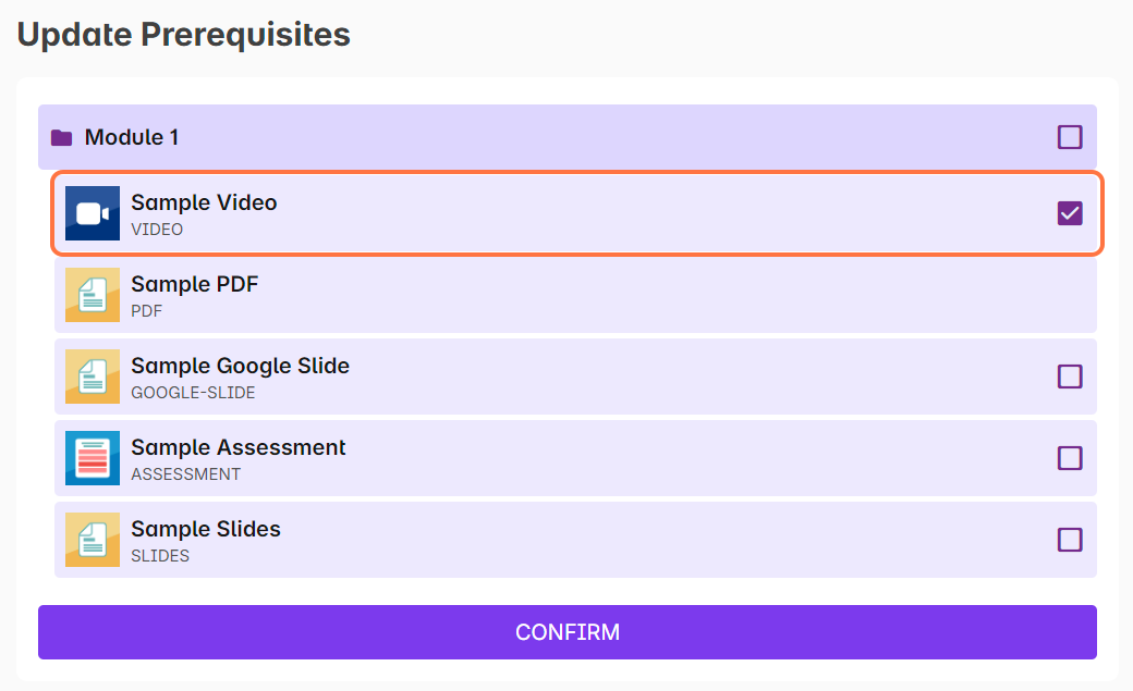 Adding resource as prerequisite