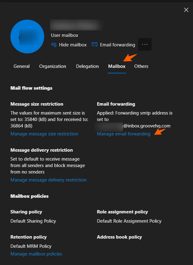 How to Configure Email Forwarding in Microsoft Exchange Admin Center (EAC)